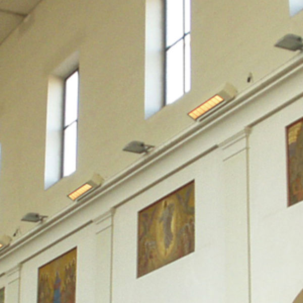 Gas radiant panel - DS - SIABS S.r.l. - wall / commercial / beige