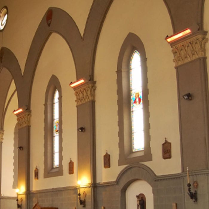 Gas radiant panel - STANNUM - SIABS S.r.l. - wall / commercial / >4000 w