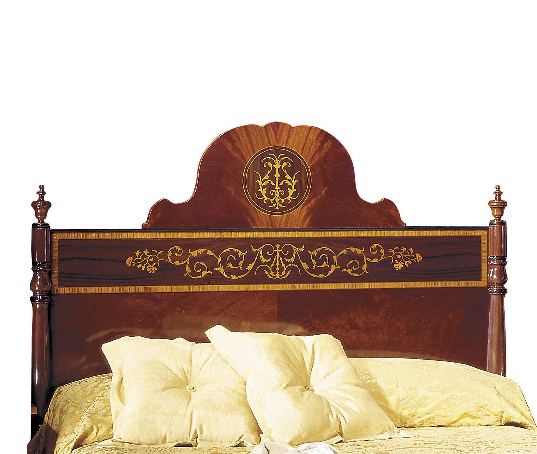 Single bed headboard - MOTRIL - ACANTO - traditional / mahogany / wood veneer