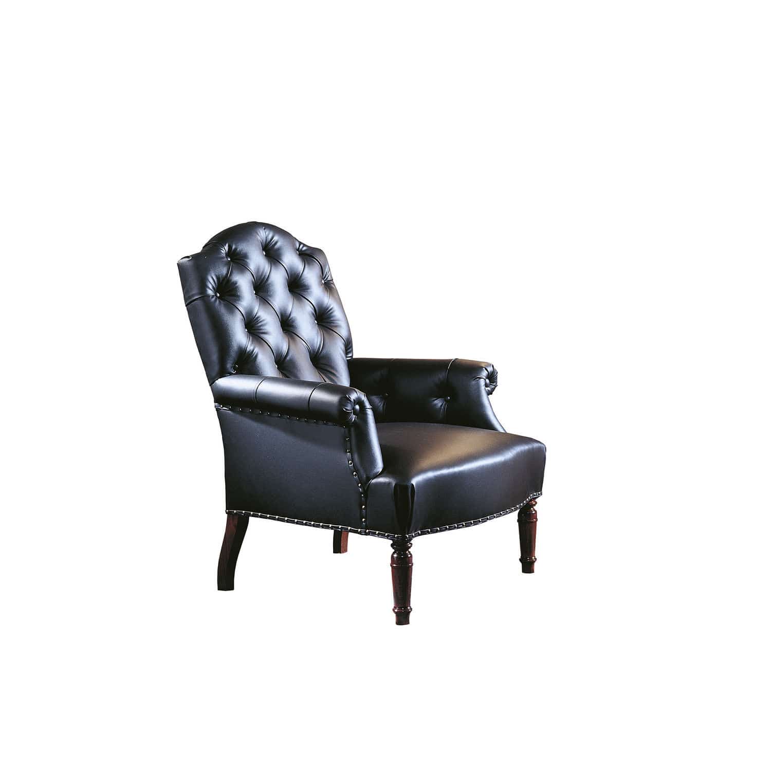 Traditional lounge chair - PARMA - ACANTO - fabric / beech / black