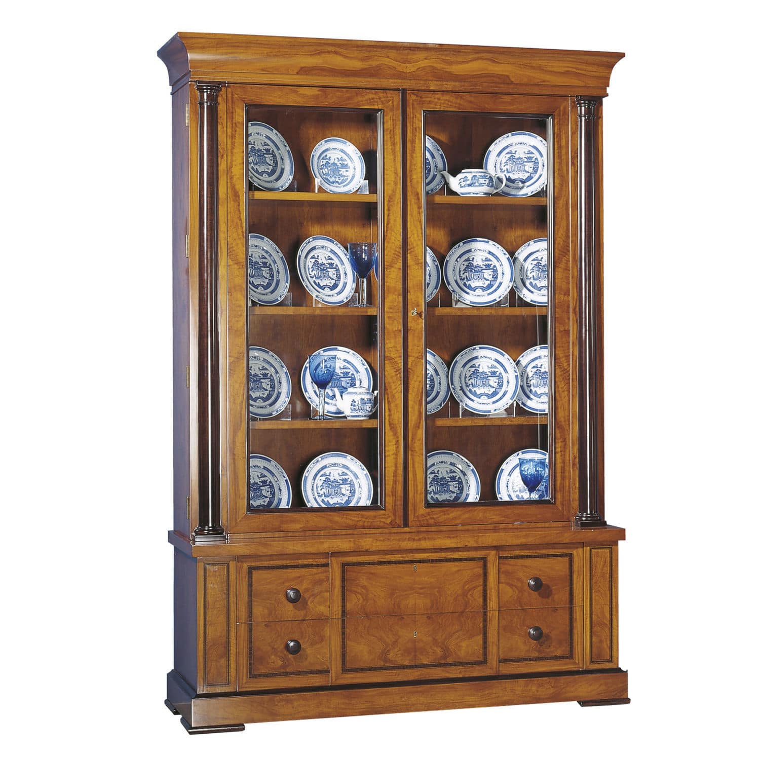 Traditional china cabinet - YBOLO - ACANTO - wood veneer