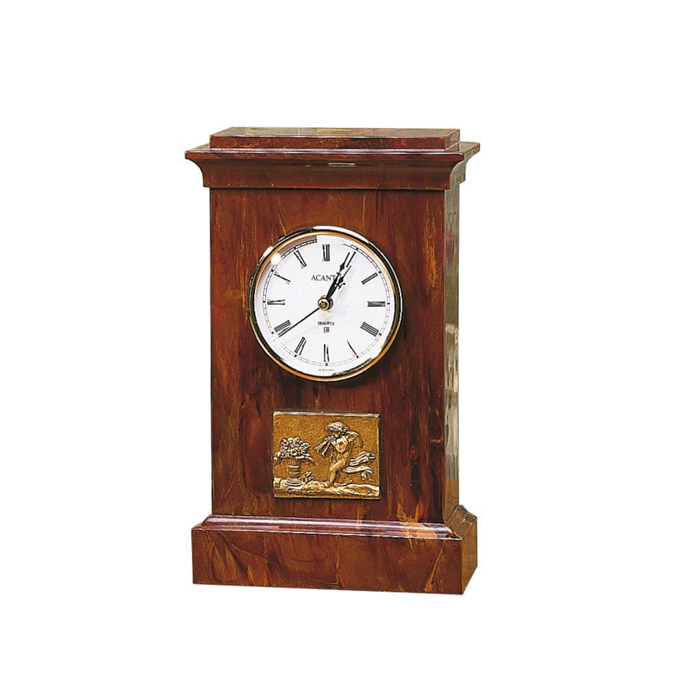 Traditional clock - ALORA - ACANTO - table / analog / resin