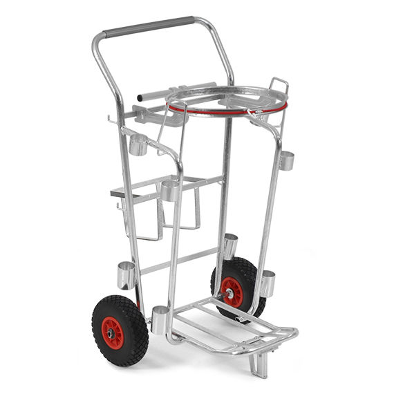 Waste trolley - 00004090 - TTS - commercial / metal