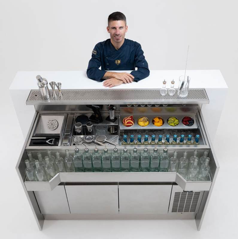 Bar refrigerated counter - MOON LINE CHILLED - CIAM S.P.A. - 2 doors ...