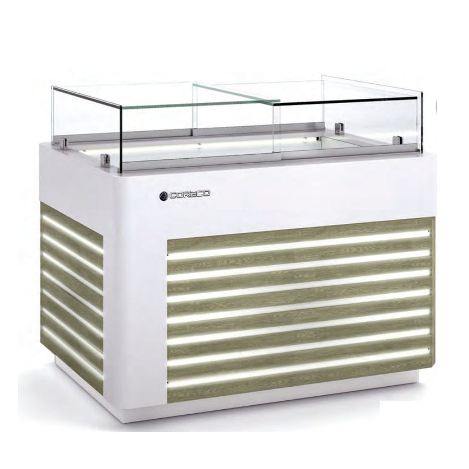 Counter refrigerated display case - CVER-10-13-SS - CORECO - for shop ...