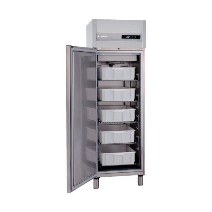 Commercial freezer - AP-400 - CORECO - upright / stainless steel