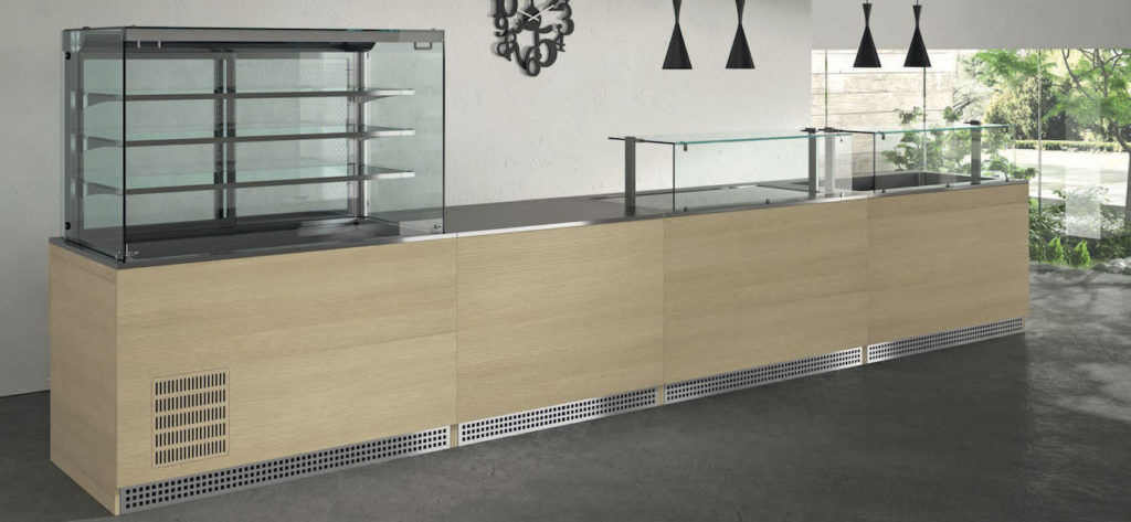 Contemporary display case - SUPREME - EMAINOX SRL - glass / ceramic ...