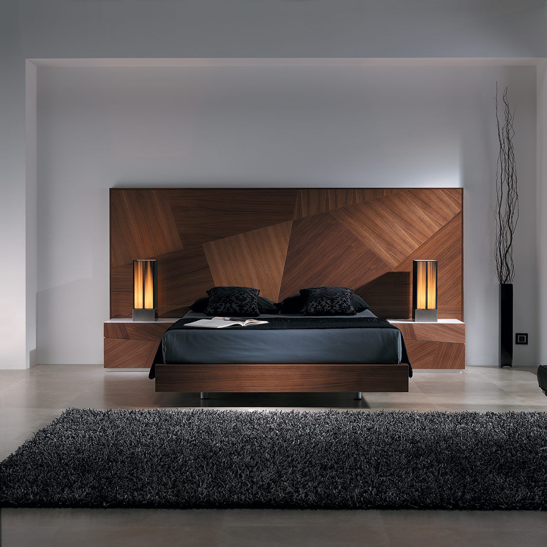 Double bed headboard - ÁFRICA - MEGAMOBILIARIO - contemporary / wood ...