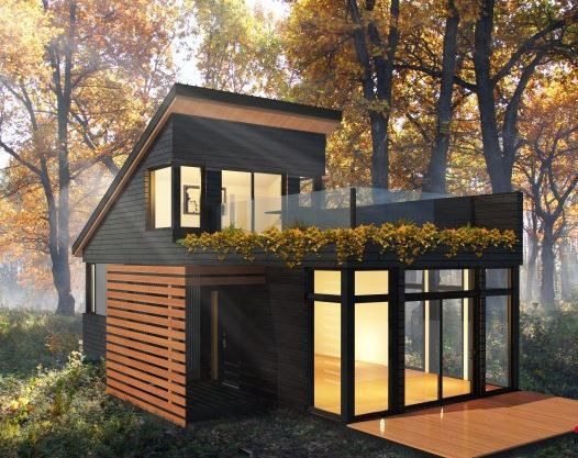 Prefab micro-house - NANO - Industries Bonneville - contemporary