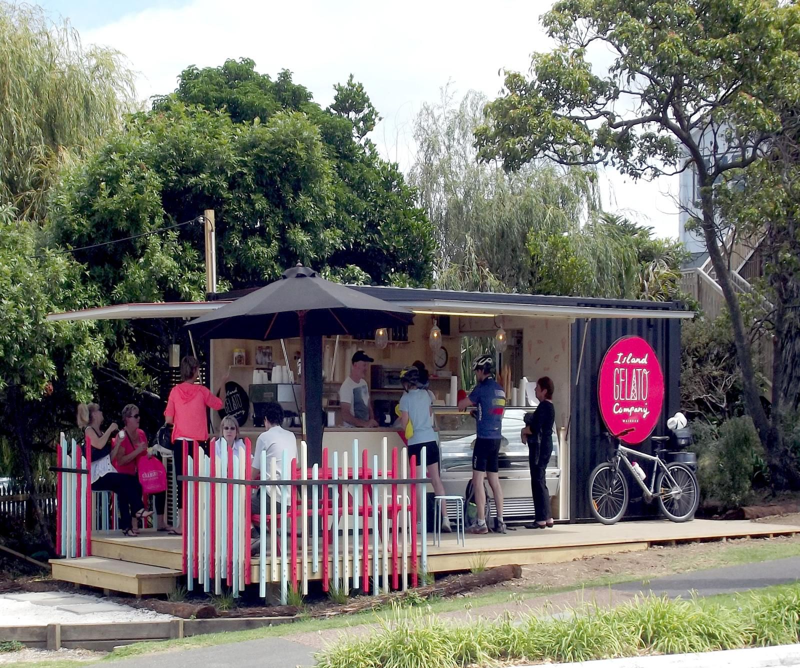 Commercial container - ISLAND GELATO COMPANY - addis container - for shop