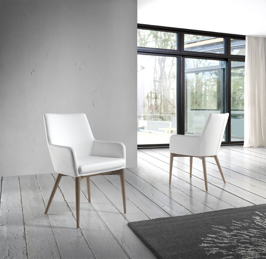Contemporary dining chair - 4006 - Angel Cerdá - indoor / synthetic ...