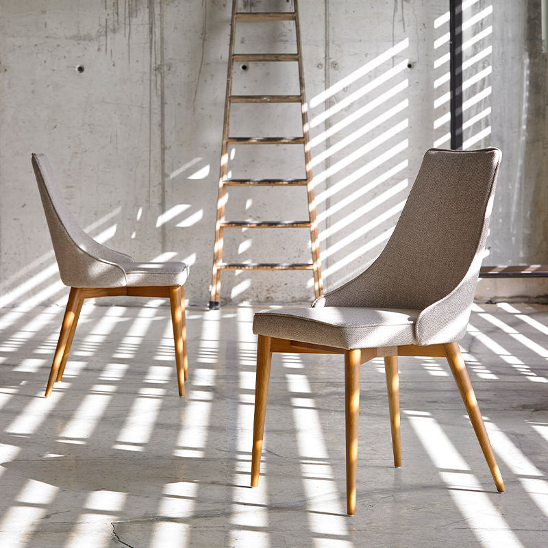 Contemporary chair - 4032 - Angel Cerdá - indoor / fabric / ash base