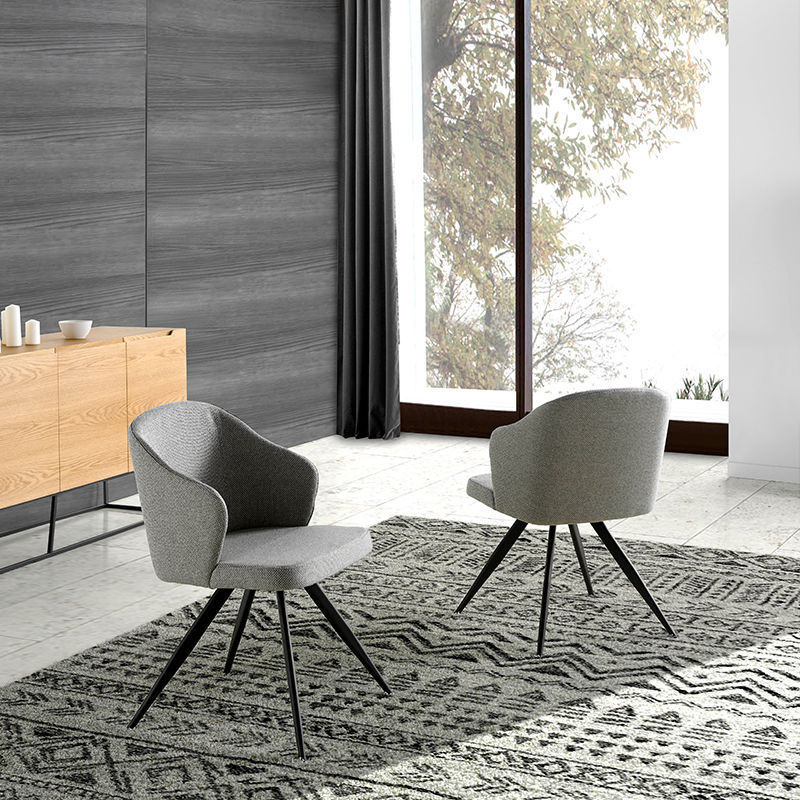 Contemporary chair - 4057 - Angel Cerdá - indoor / fabric / painted ...