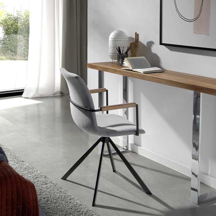 Contemporary chair - 4105 - Angel Cerdá - indoor / fabric / painted ...