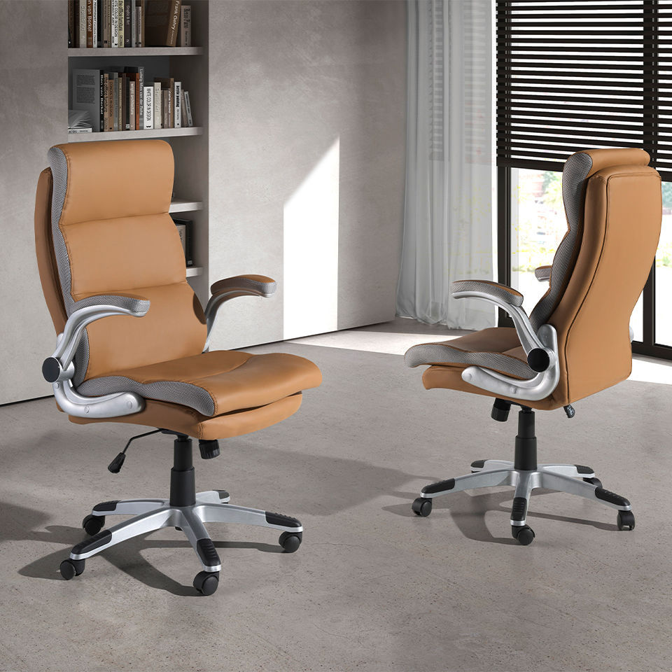 Contemporary office chair - 4141 - Angel Cerdá - indoor / split leather ...