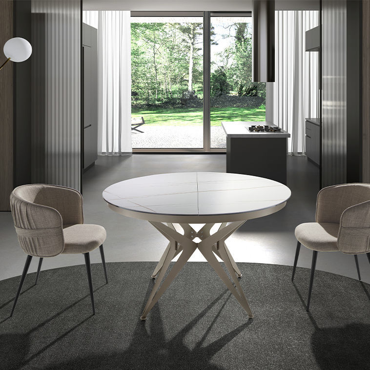 Contemporary dining table - 1119 - Angel Cerdá - marble / lacquered ...