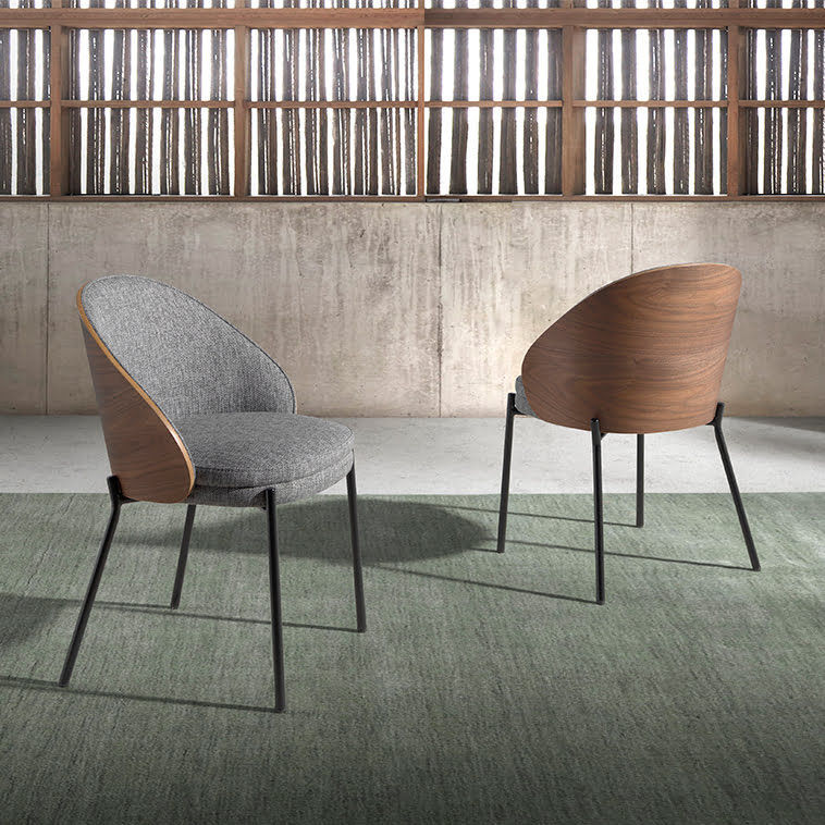 Contemporary dining chair - 4115 - Angel Cerdá - indoor / fabric ...