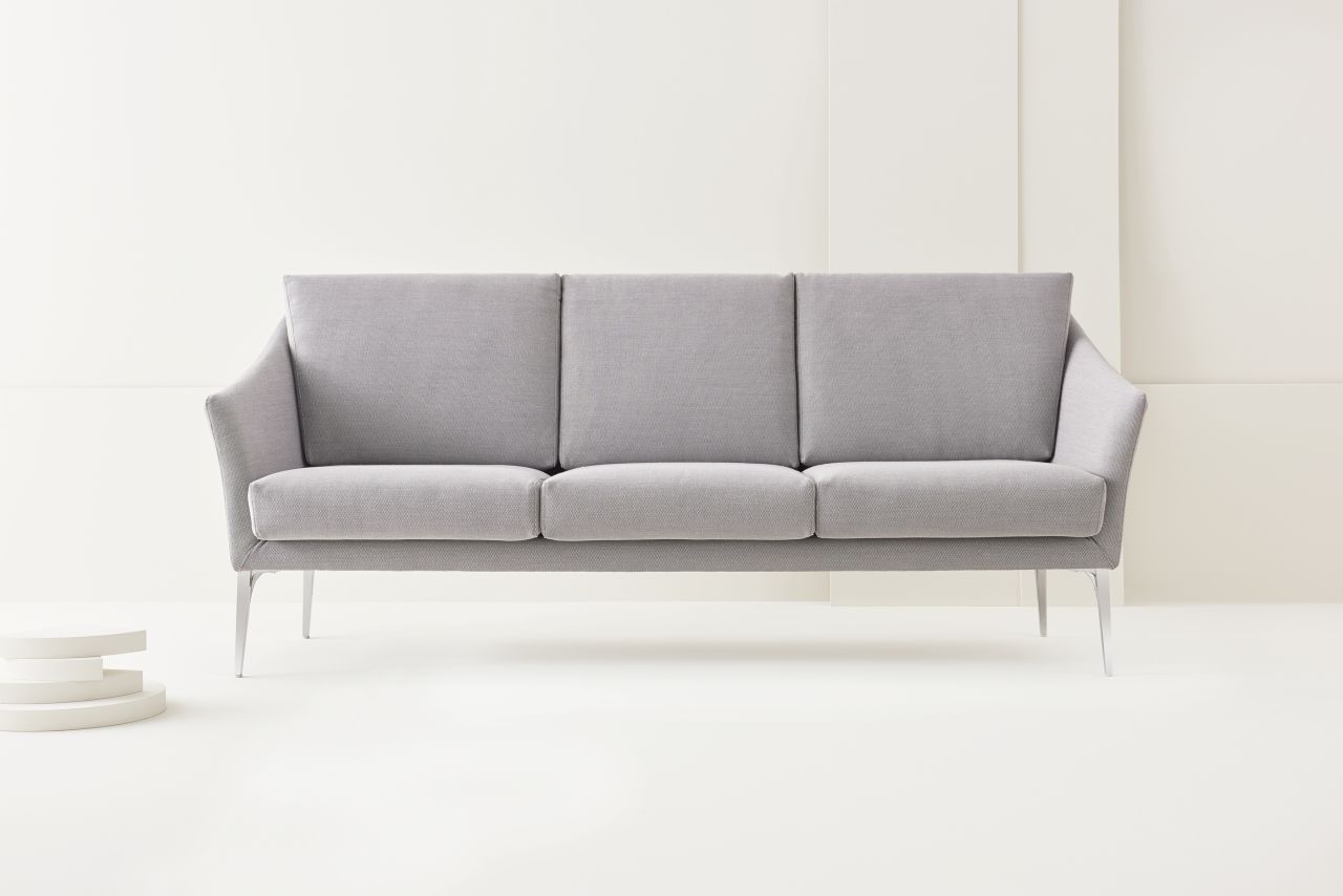 Contemporary sofa - CROSS-CROSSING - SEGIS - fabric / leather ...