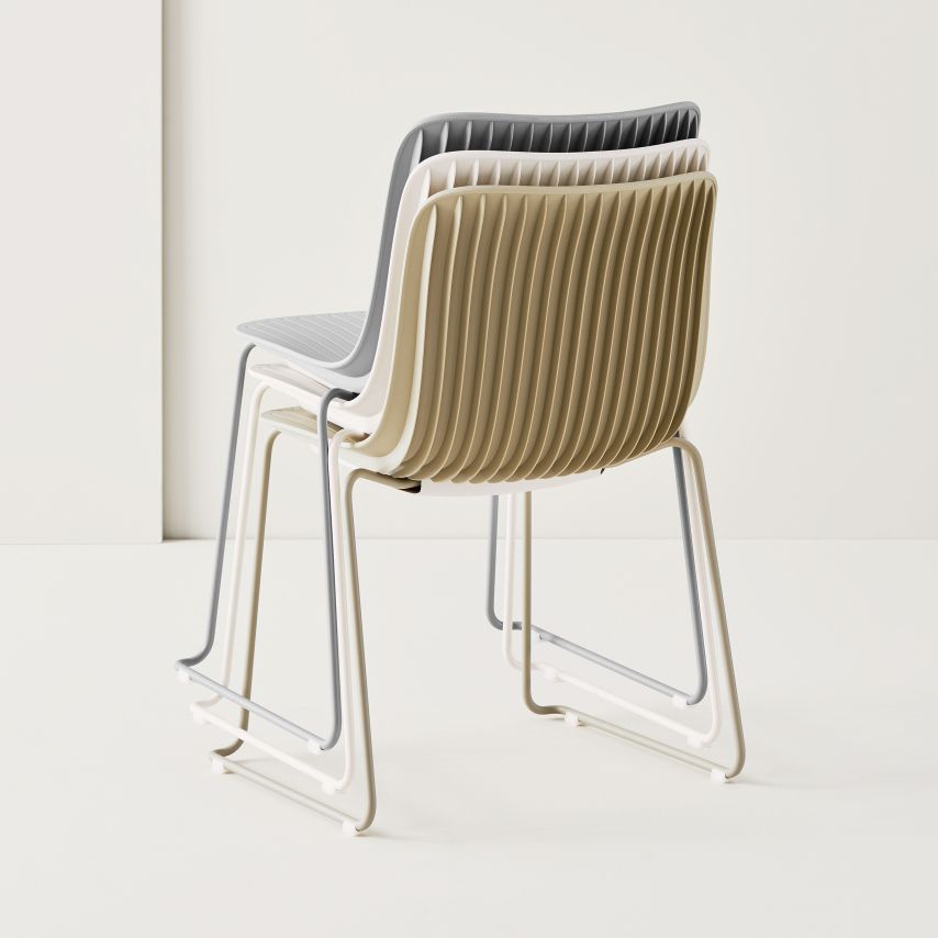 Contemporary chair - DRAGONFLY - SEGIS - indoor / fabric / synthetic ...