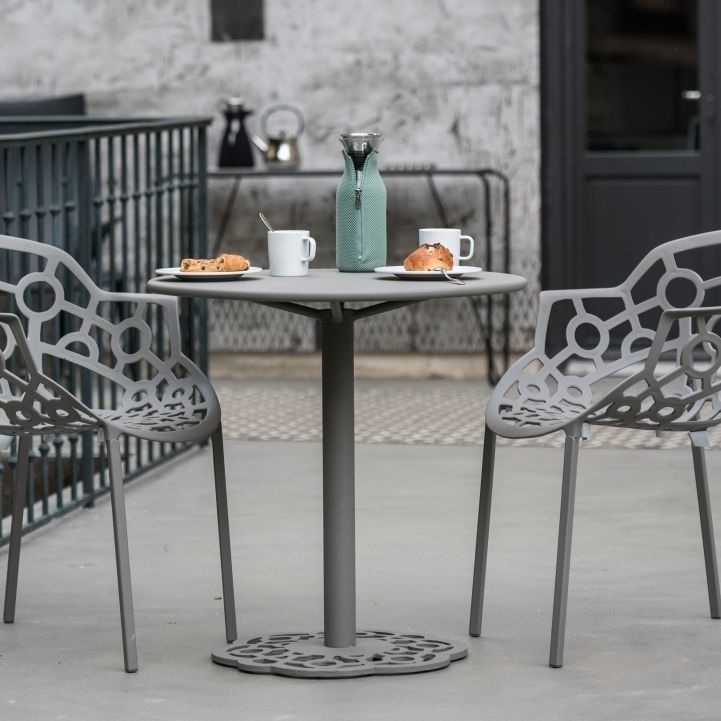Contemporary bistro table - POLO - SEGIS - HPL / aluminum / ABS