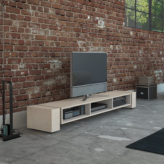 Contemporary TV cabinet - X-Lowboard 1900 open - Handelsagentur Lars ...
