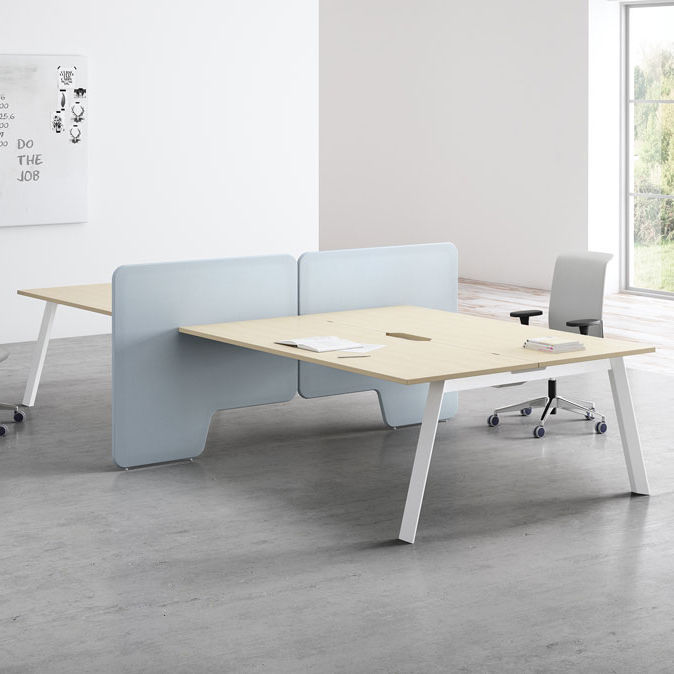 Workstation desk - ECO - FAMO - free-standing / 2 person / contemporary