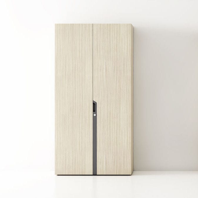 Low filing cabinet - ECO - FAMO - steel / with hinged door / contemporary