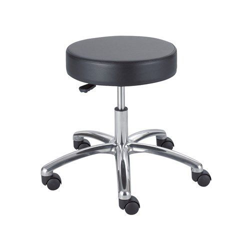 Contemporary task stool - LAB - Safco - vinyl / on casters / upholstered