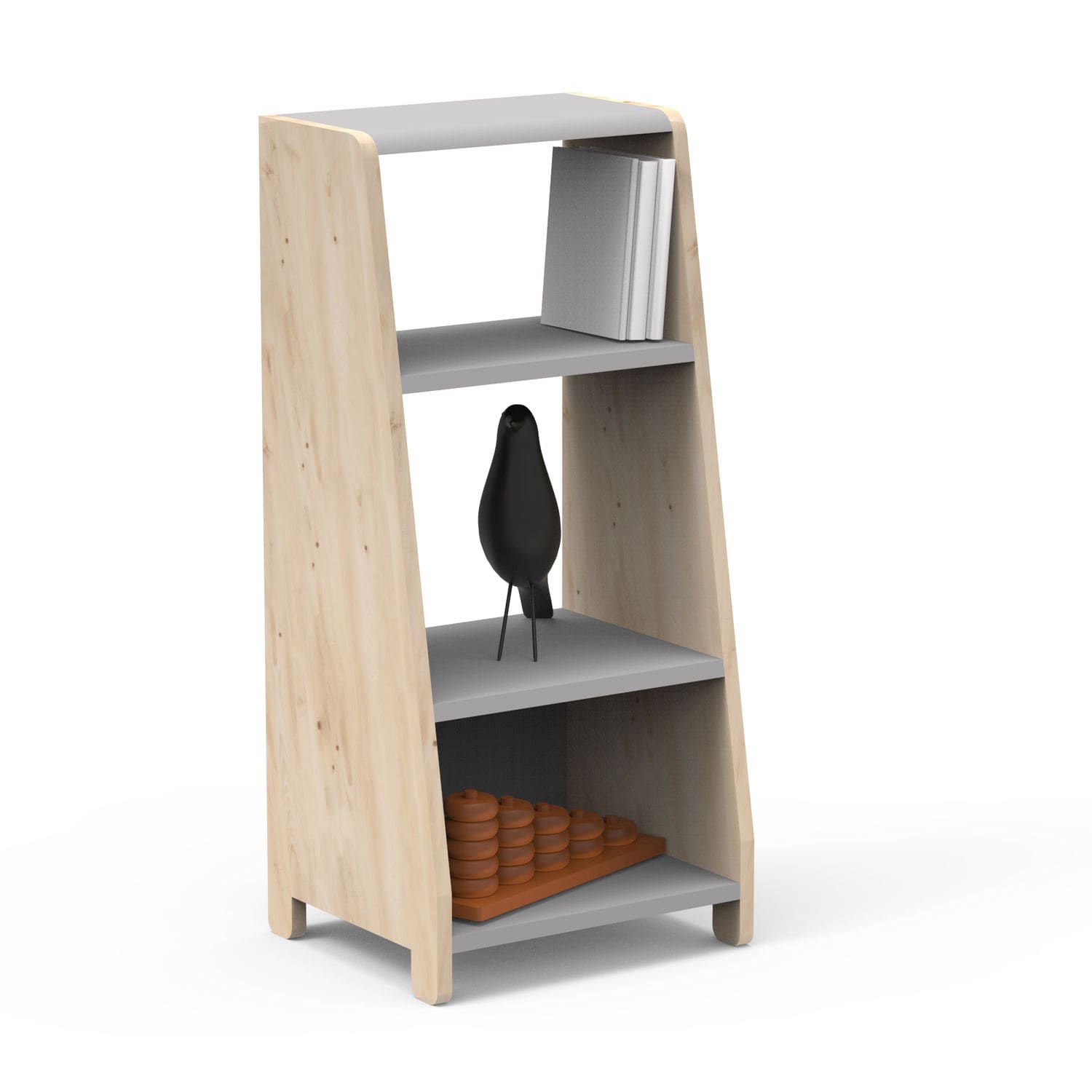 Modular shelf - ASYMETRY - MATHY BY BOLS - contemporary / wooden / for ...