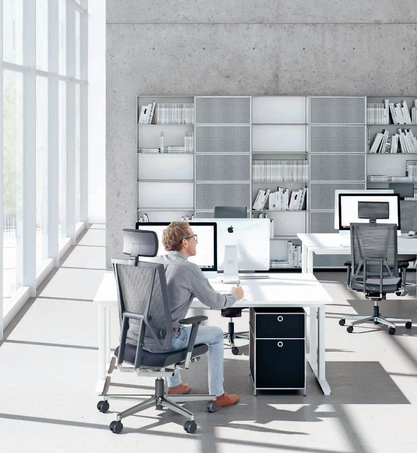 Contemporary executive chair - SCOPE - Viasit GmbH - leather / metal ...