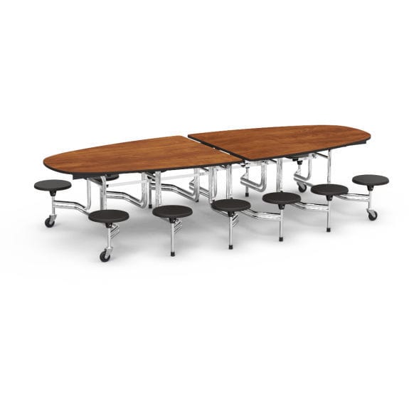 Contemporary dining table - MTSE SERIES - Virco - steel / high-pressure ...