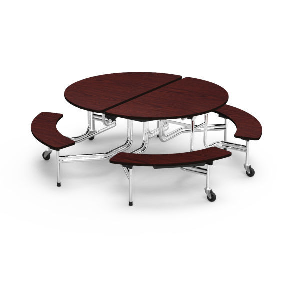 Contemporary dining table - MT MOBILE BENCH - Virco - steel / high ...