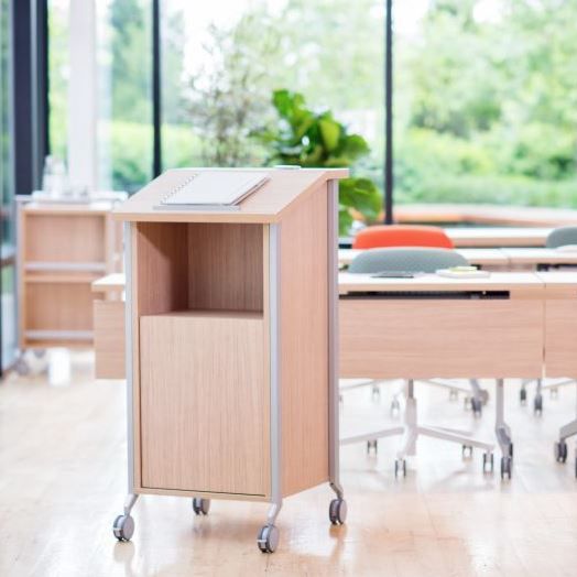 Conference lectern - PLANES ANCILLARY - Haworth - tabletop / on casters ...