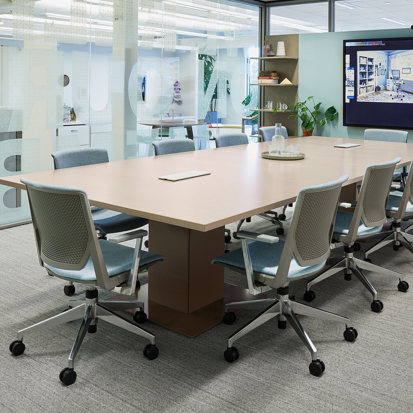 Contemporary conference chair - VERY - Haworth - fabric / polypropylene ...