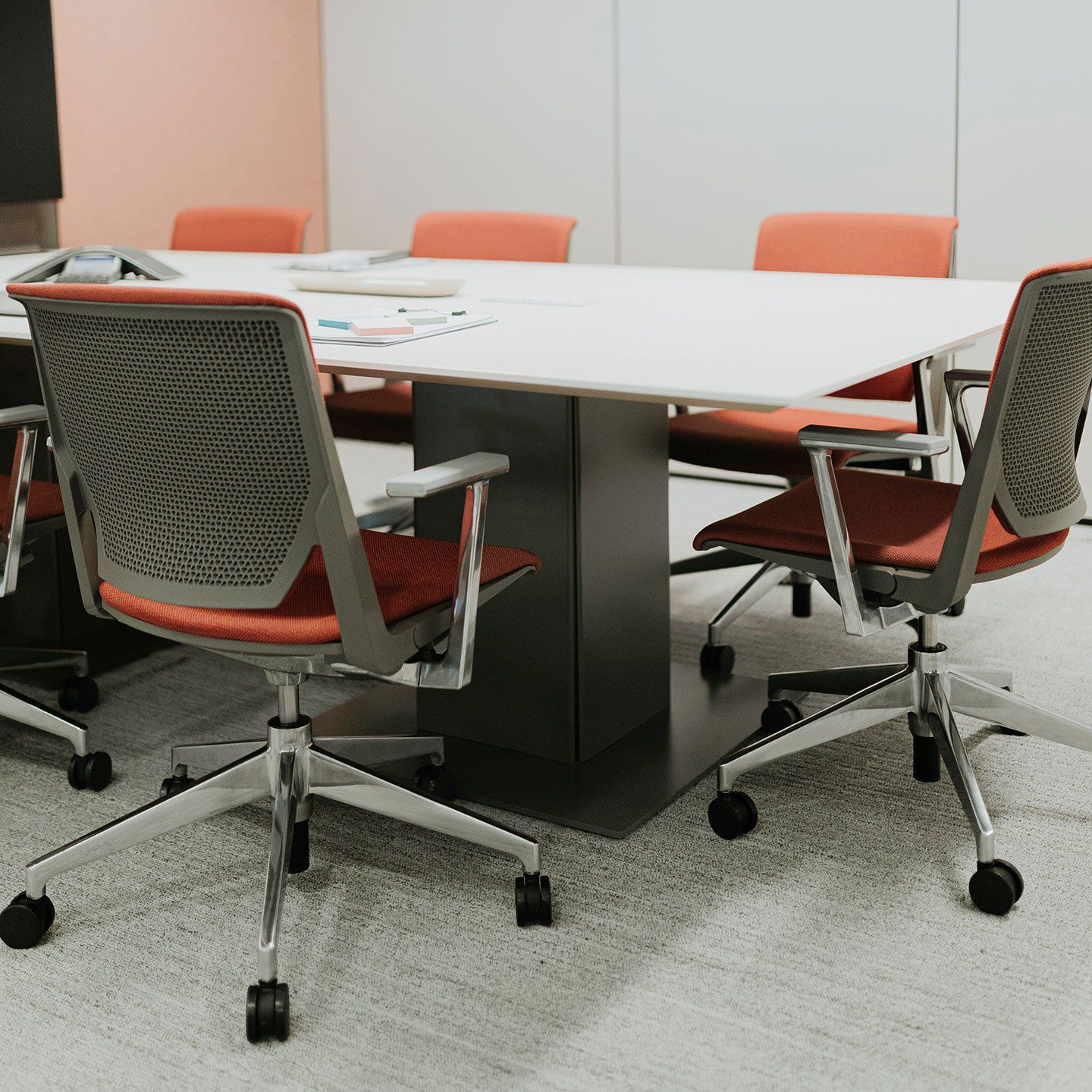 Contemporary conference chair - VERY - Haworth - fabric / polypropylene ...