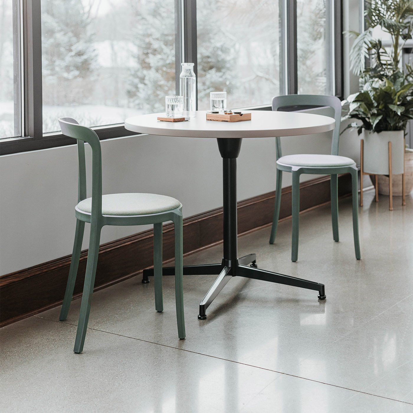 Contemporary work table - JIVE - Haworth - high-pressure laminate ...