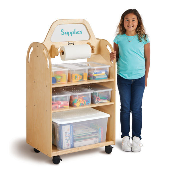 Multimedia cart - MINI STEAM - Jonti-Craft, Inc. - for school / wooden