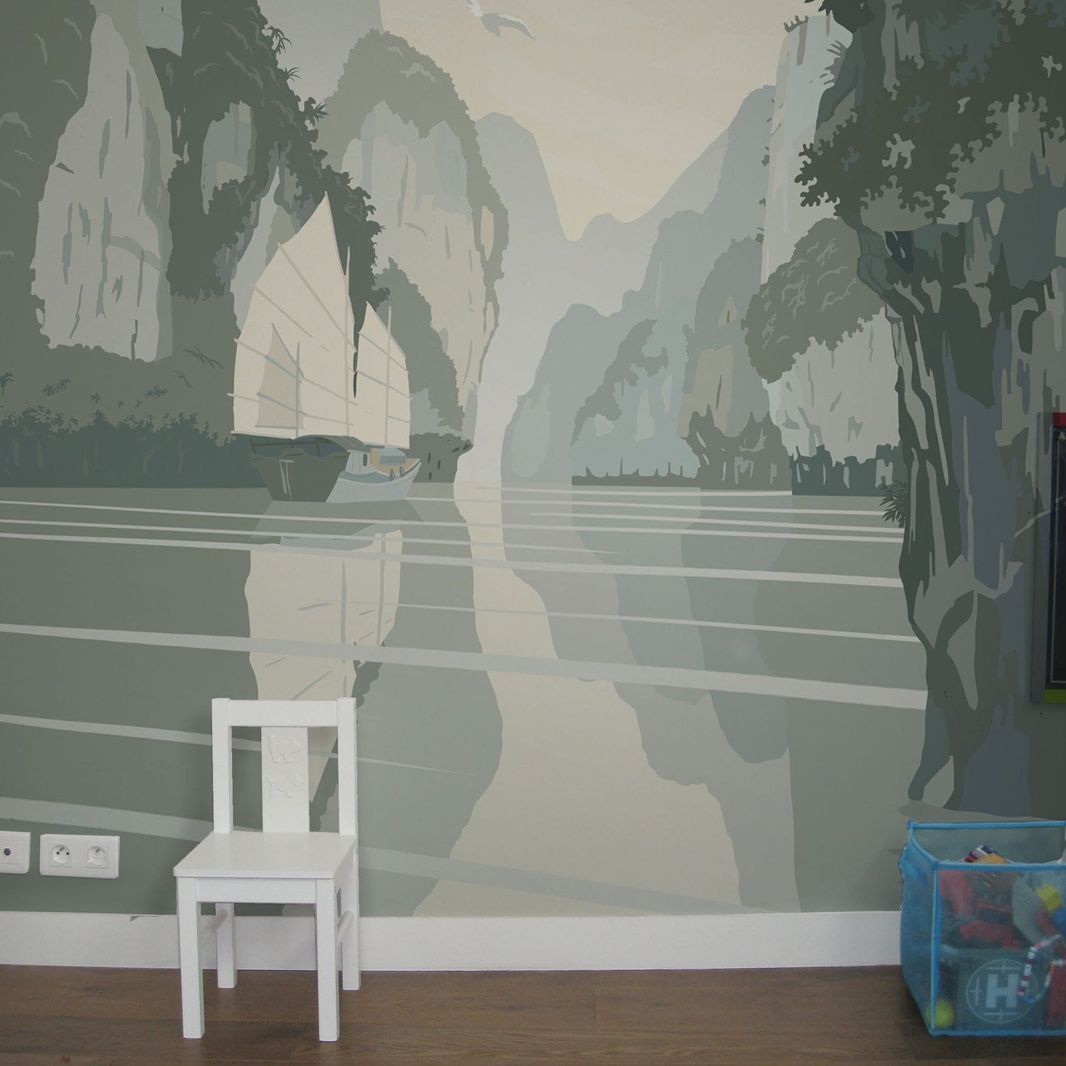 Contemporary wallpaper - HALONG BAY - Papiers de Paris - nature pattern ...