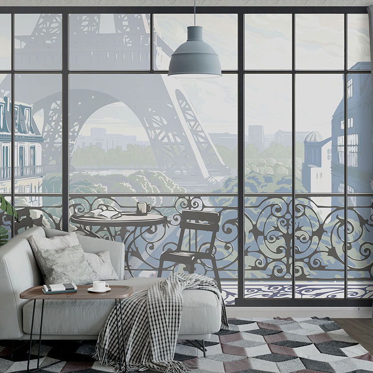 Contemporary wallpaper - EIFFEL TOWER - Papiers de Paris - scenic ...