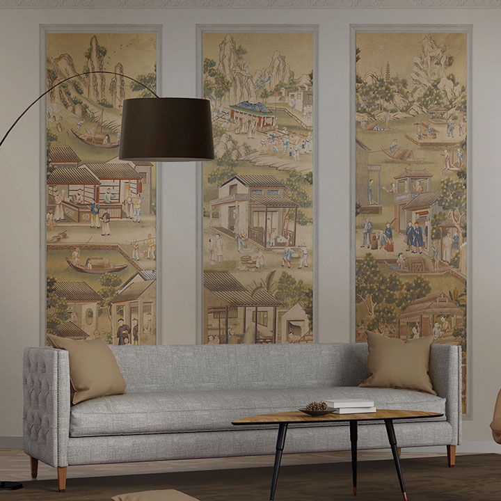 Wall-mounted decorative panel - CHINESE N°6 - Papiers de Paris - cover ...