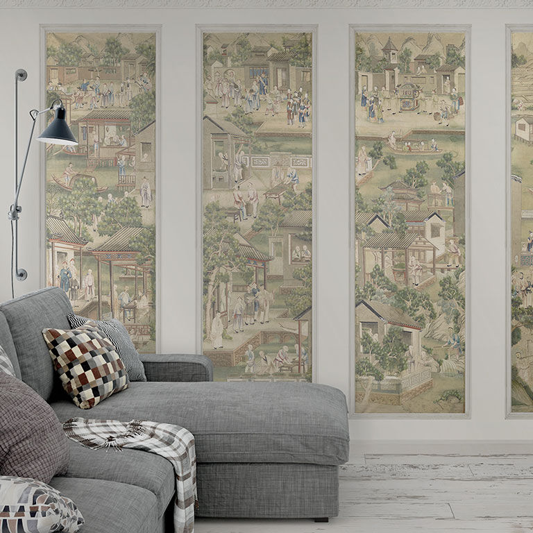 Wall-mounted decorative panel - CHINESE N°3 - Papiers de Paris - cover ...