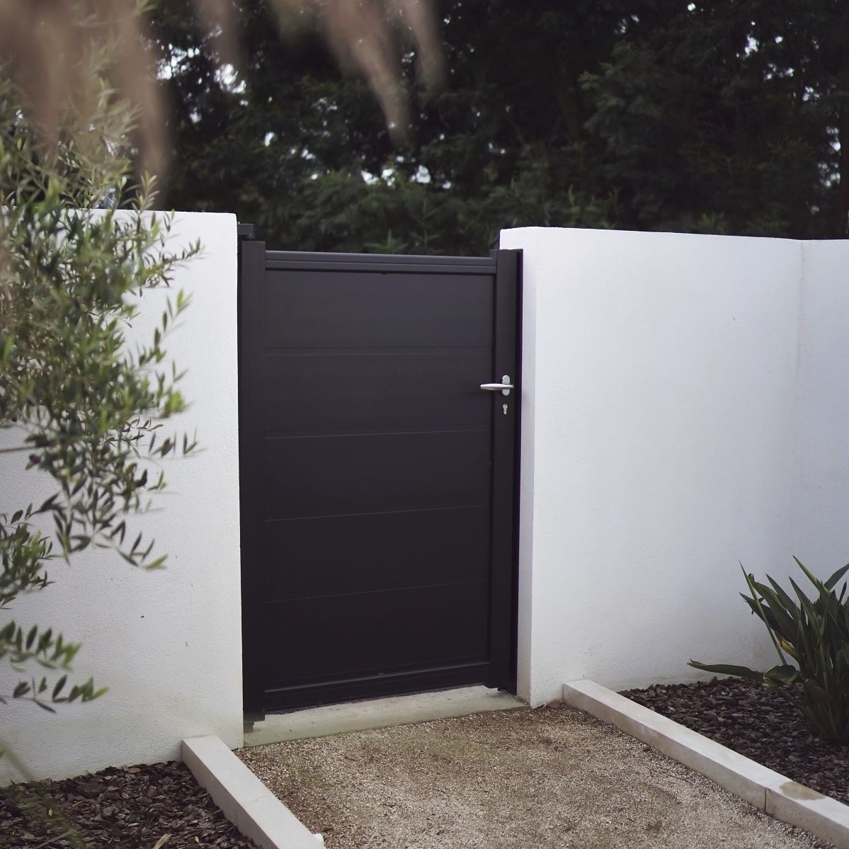 Aluminum garden gate - CRÉATION : JERSEY - La Toulousaine