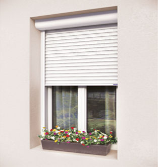 Solar-powered shutter - RÉNO - La Toulousaine - roller / aluminum / PVC