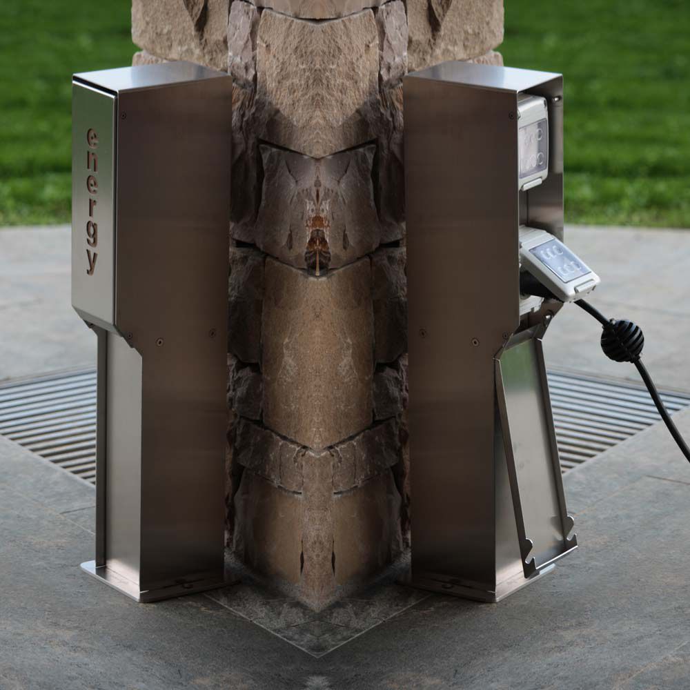 Electrical distribution bollard - MR. HELP - Inverlight Srl - stainless ...
