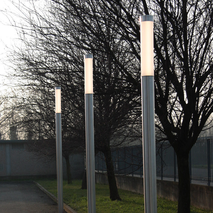 Contemporary light column - THOR - Inverlight Srl - stainless steel ...