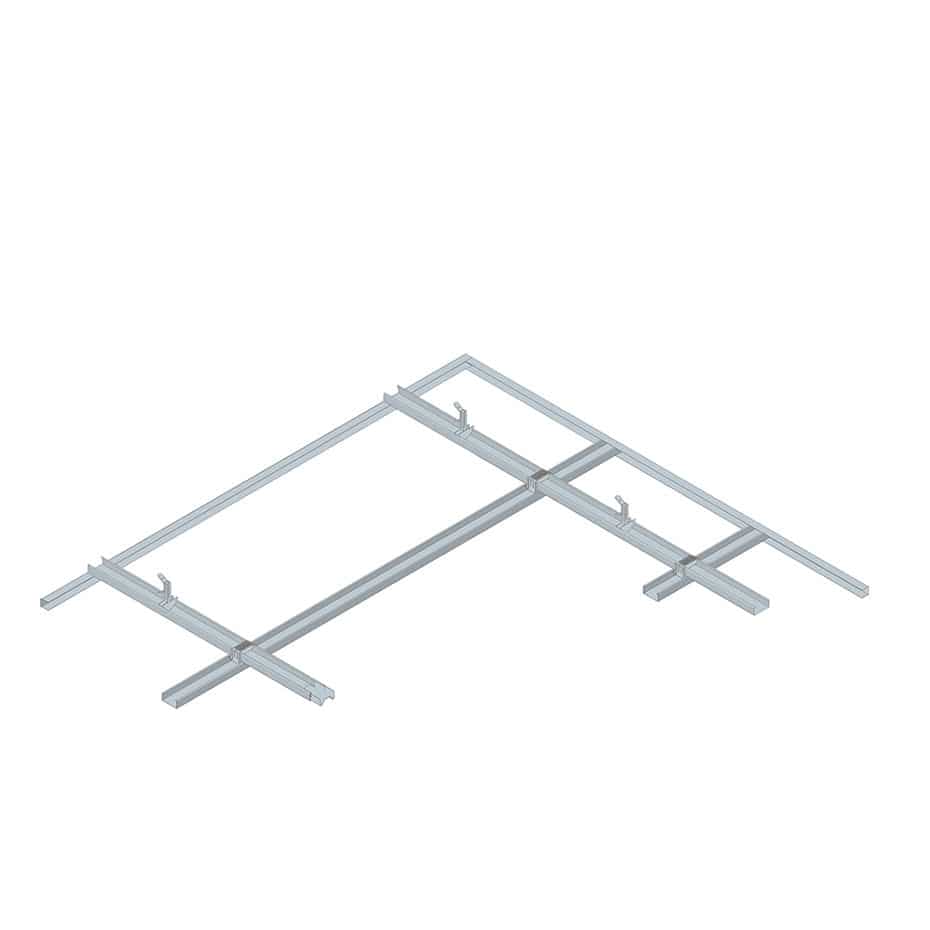 Metal fastening profile - C60 - Troldtekt A/S - stretched ceiling