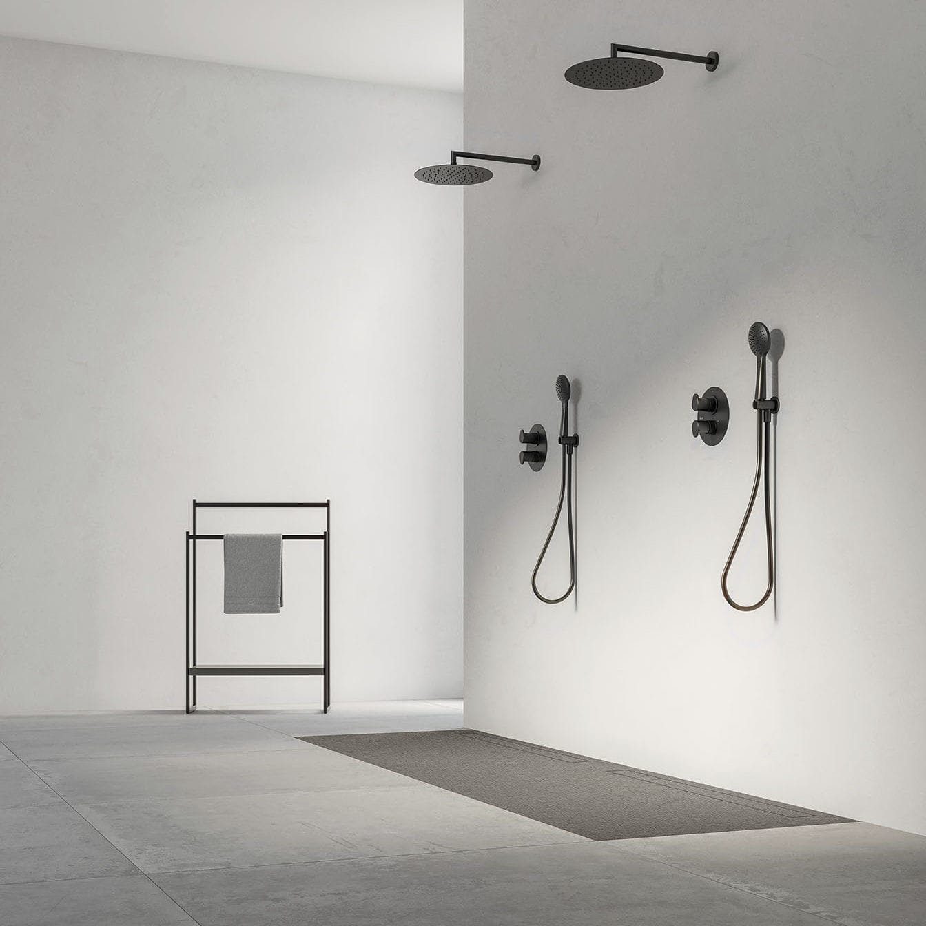 Rectangular shower base - ELAX WORLD - Fiora - recessed / composite ...