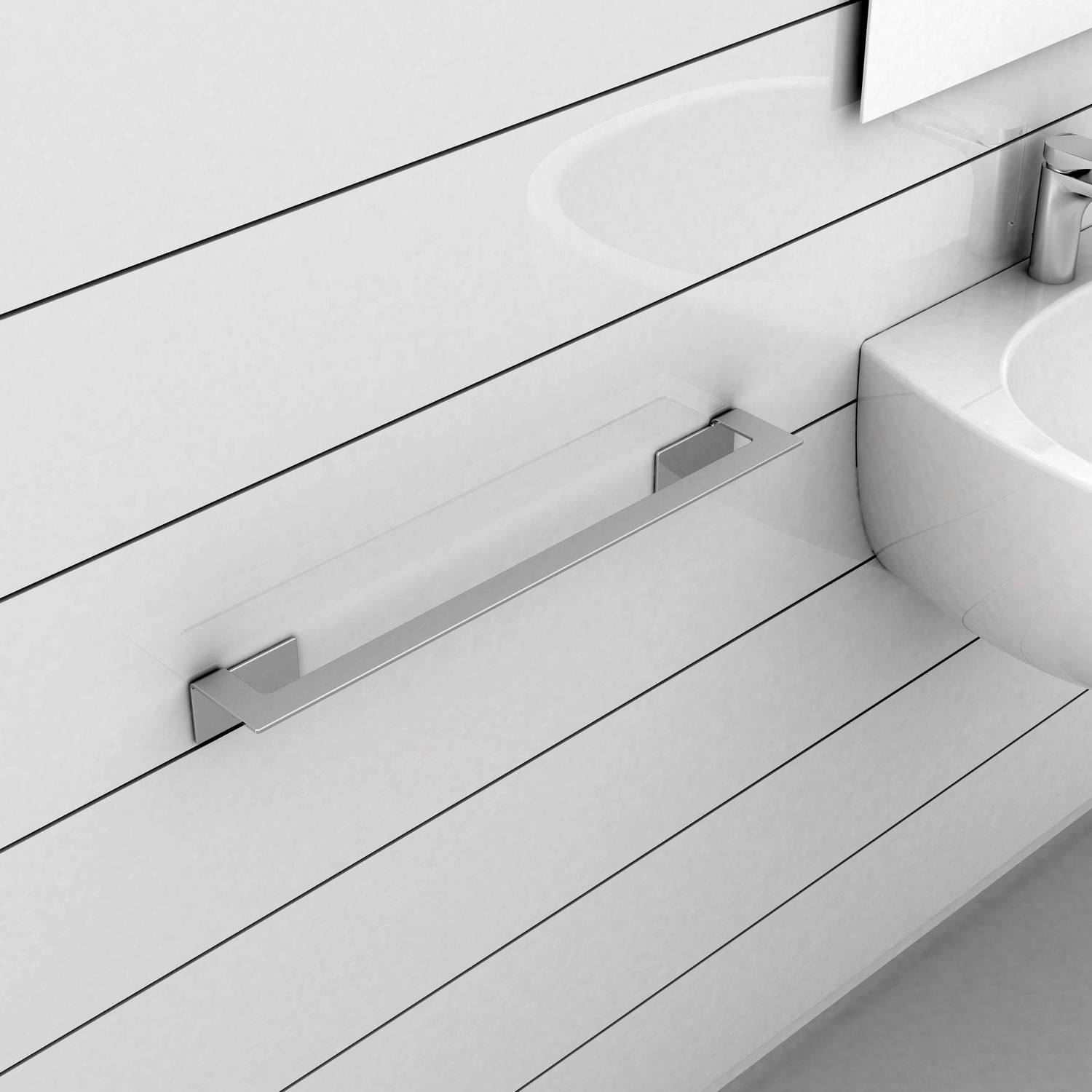 1-bar towel rack - STEELSHINE TH60 - Inoxstyle - wall-mounted ...