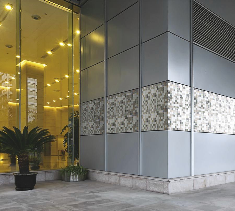 Cover composite panel - MOSAIC AIR - GAMMASTONE - for partition wall ...
