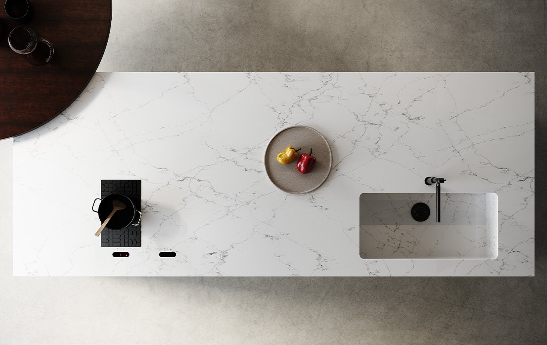 Cladding natural stone slab - MUSA Bianco Giulia - lapitec - for ...